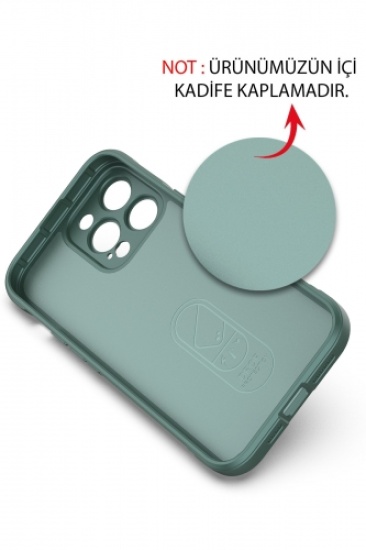 Samsung Galaxy A34 Kılıf Silikon Optimum İçi Kadife Mat Kapak - Yeşil ...