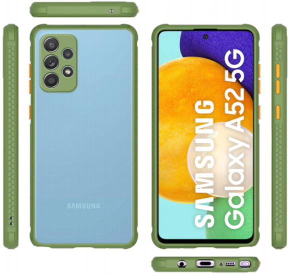 Samsung Galaxy A72 Kılıf Camlı Silikon Miami Kapak - Yeşil - Kilifplus ...