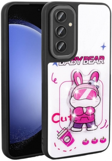 Samsung Galaxy A34 Kılıf Parlayan Kabartmalı İkonik Figürlü Amas ...