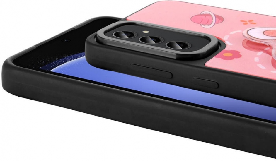 Samsung Galaxy A34 Kılıf Parlayan Kabartmalı İkonik Figürlü Amas ...