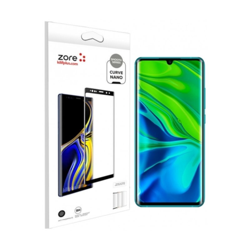 Xiaomi Mi Note 10 Lite Tam Kapatan Eğimli Esnek Ekran Koruyucu Short ...