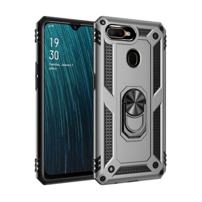 Oppo A5s Kılıf Silikon Zırhlı Standlı Yüzüklü Mıknatıslı Tank Kapak ...